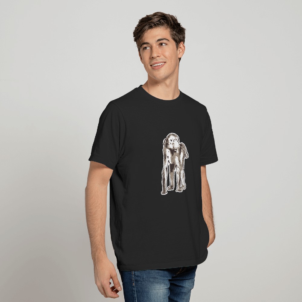 Pavian Popo Affe Pavianpopo Gorilla Monkey Affen T-shirt
