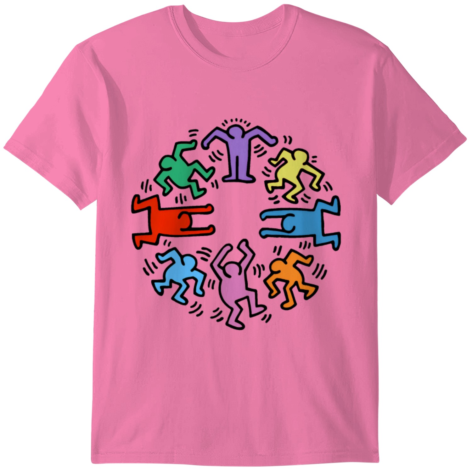 Keith Haring Dancing Figures Print, Keith Haring T-Shirt, UK Graphic ...