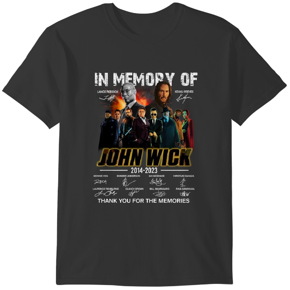 In Memory Of John Wick Shirt| Fan Of John Wick Keanu Reeves Shirt