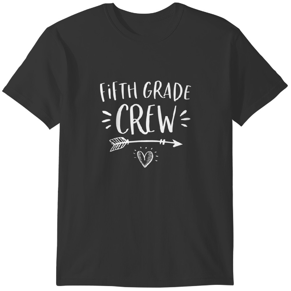 Fifth Grade Crew For Teacher Adults Back To School T Shirts