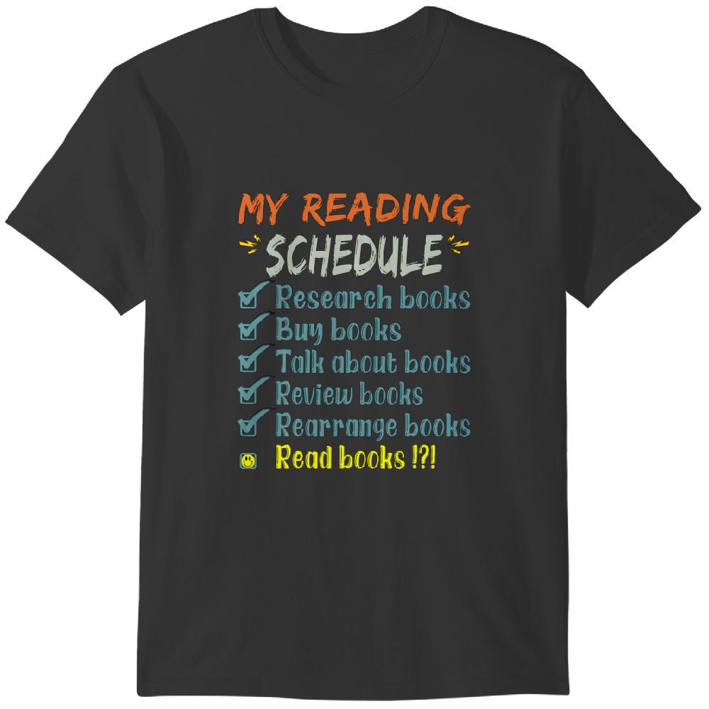 Reading's Fundamental Funny Reading Schedule Read T Shirts
