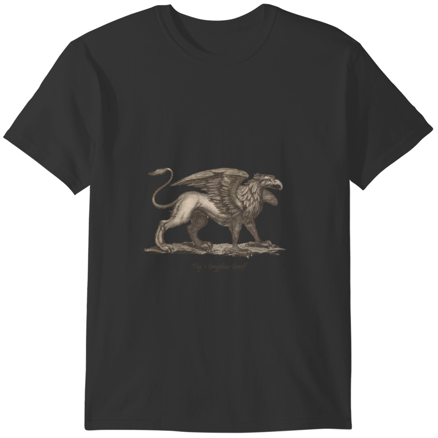 Vintage Griffin (gryphus Greiff) Illustration. T Shirts