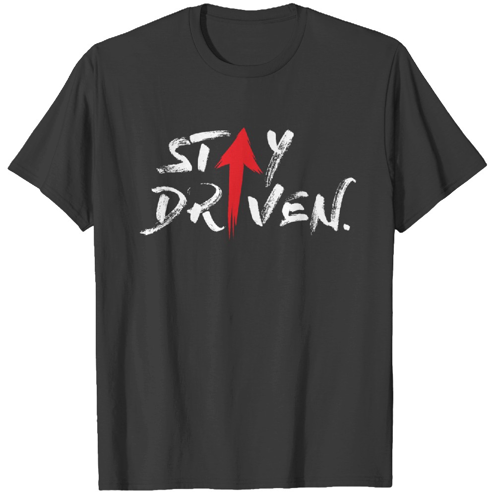 Stay Driven Red Arrow WHITE T-shirt