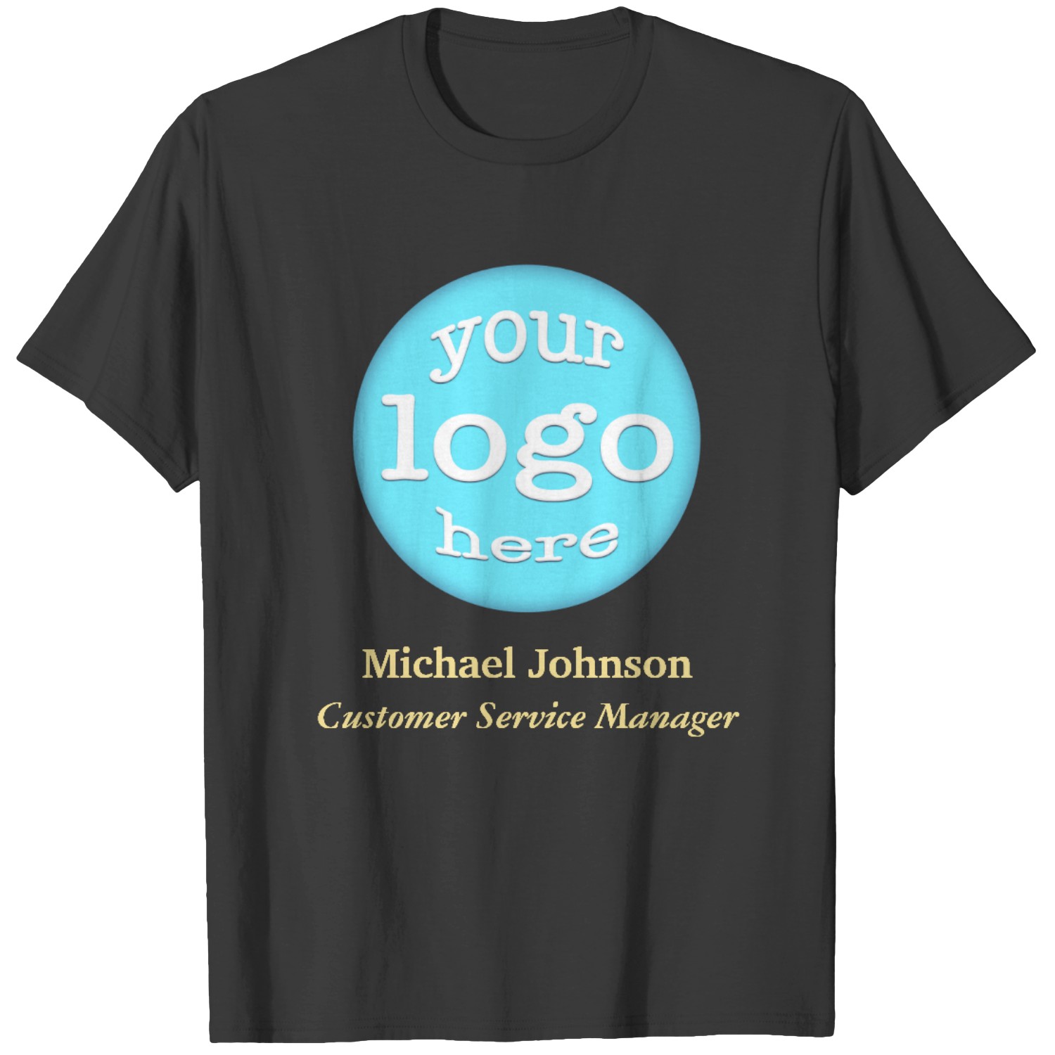 Create Custom Business Company Event Logo Office Polo T-shirt