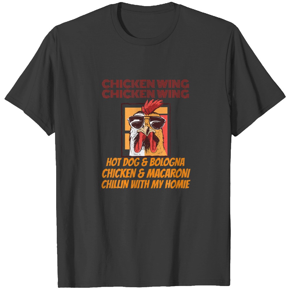 Kids Chicken Wing Chicken Wing Hot Dog And Bologna T-shirt