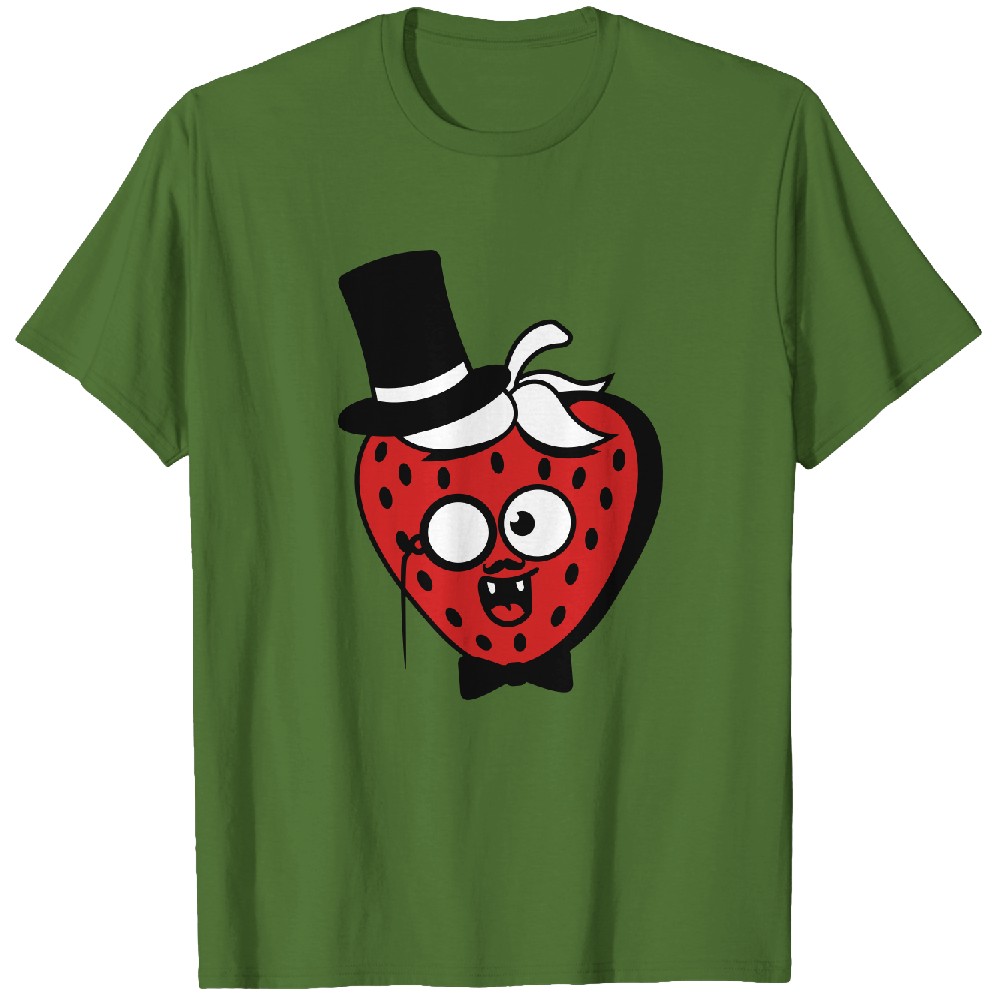 Sir Gentlemen Rich Cylinder Monocle Laughing Face T-shirt