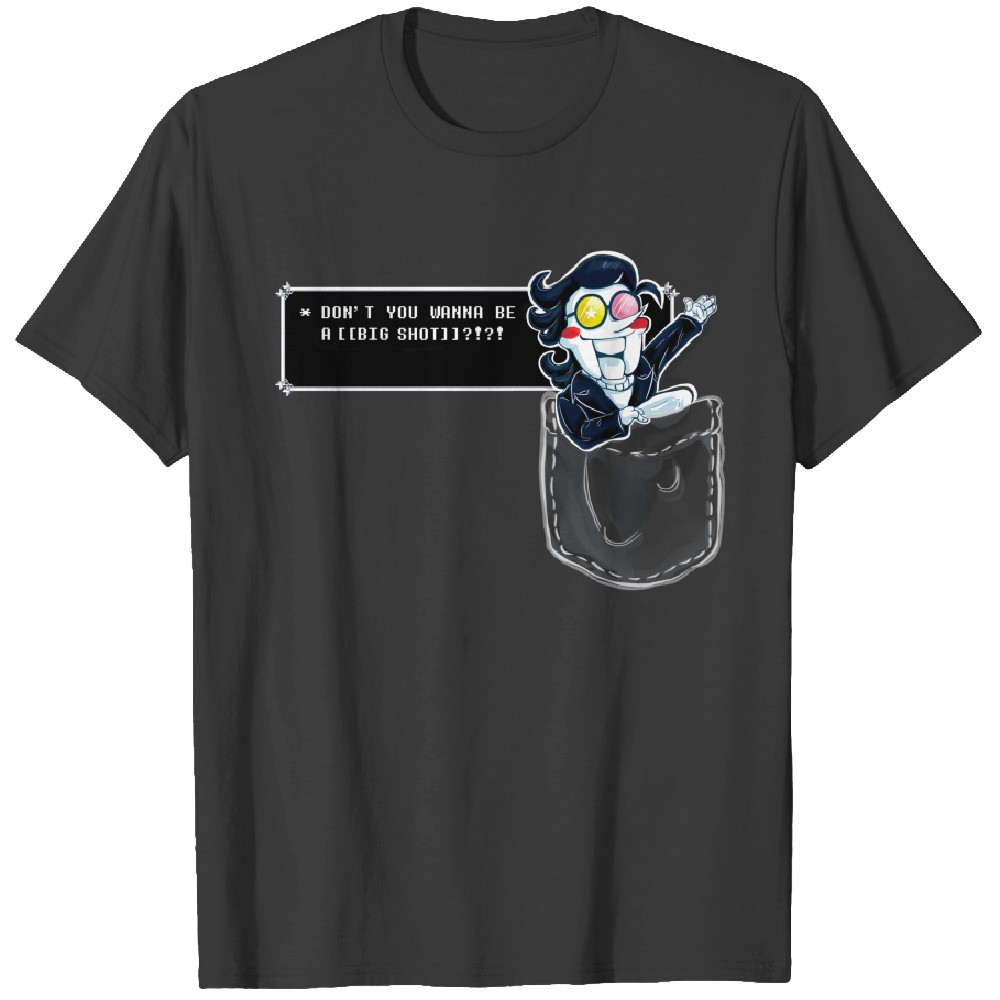 Pocket Spamton (For Black/Darker Clothes) - Deltarune - T-Shirt