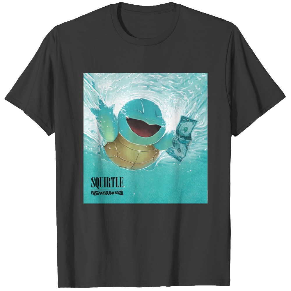 Squirtle X Nirvana Nevermind Fanart Shirt, Pokemon Shirt, Nirvana Shirt