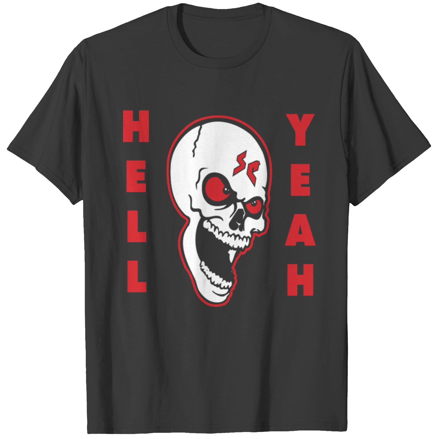 Stone Cold Steve Austin Hell Yeah Skull Graphic T-Shirts