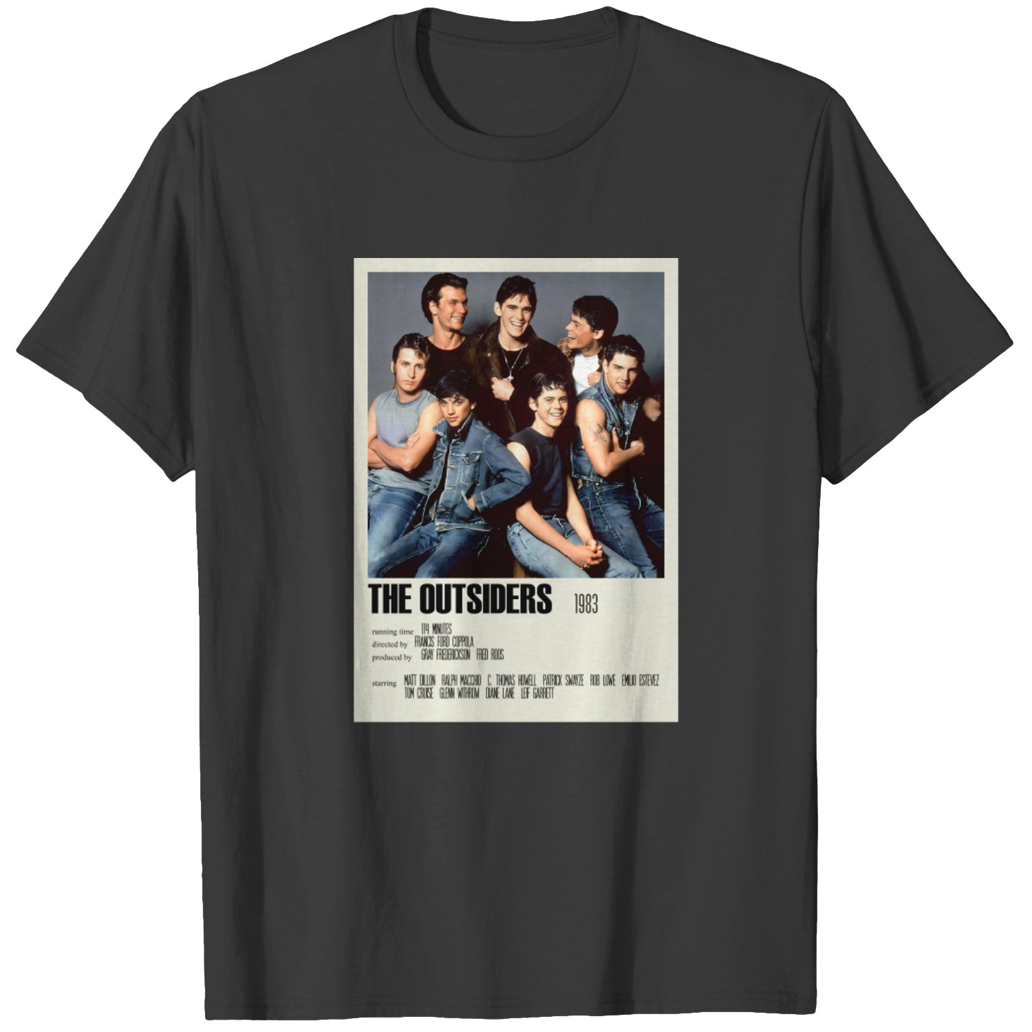The Outsiders Alternative Art Movie Large 4 T-Shirts