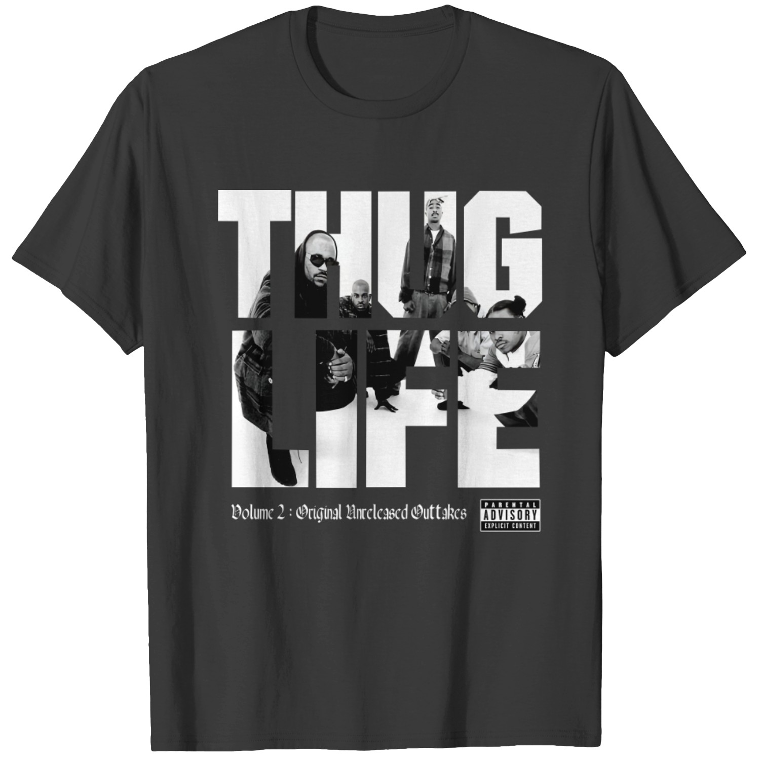 Tupac Thug Life Volume 1 & 2 Album Cover Shirt, 2Pac Legend Album Cover ...