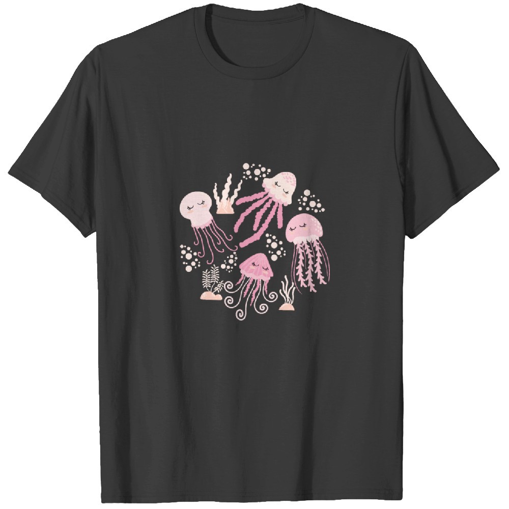 Sea Creatures Animals Marine Life Sea Jellies Sea T-shirt