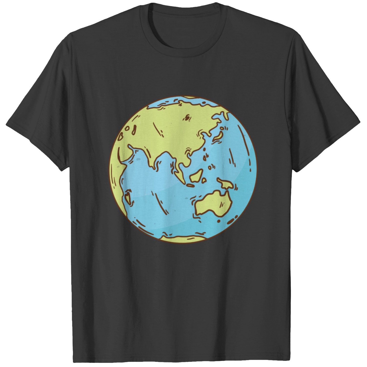 World Map Earth Globe Earth Globe Symbol Continent T-shirt