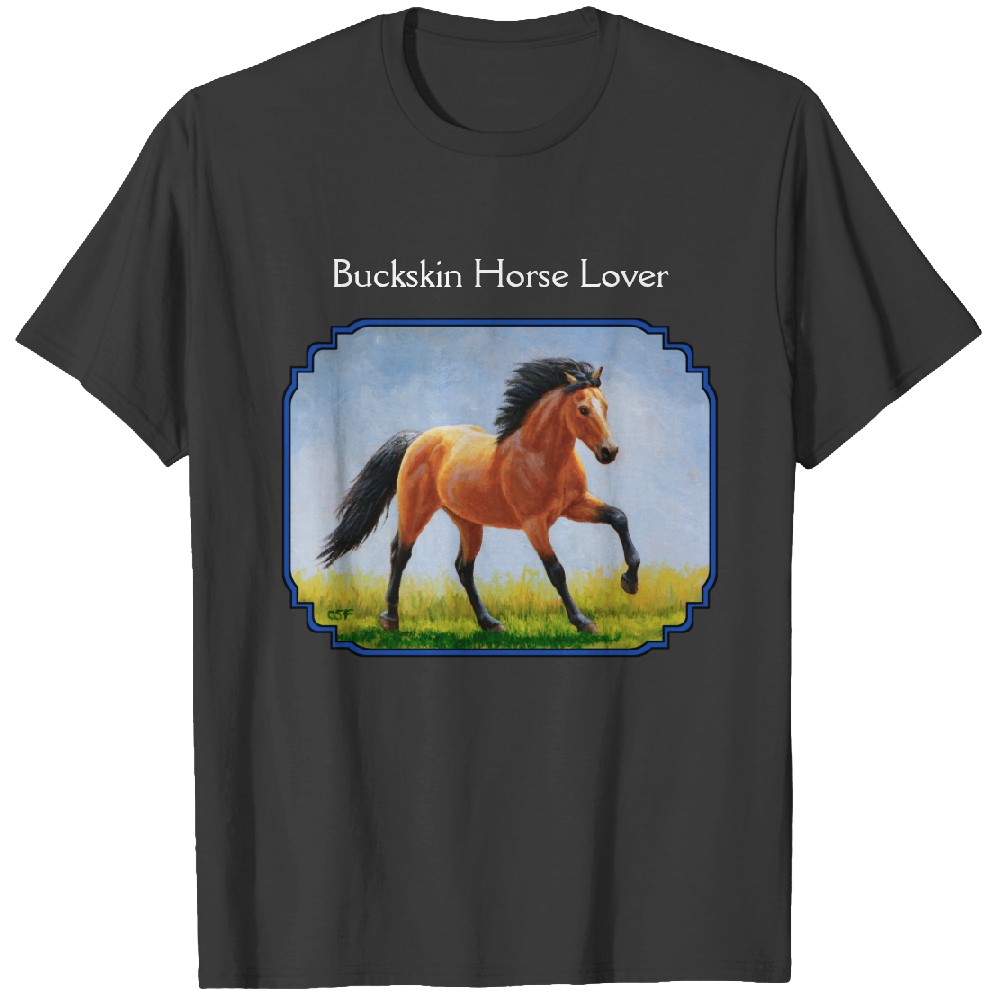 Running Wild Buckskin Horse T-shirt