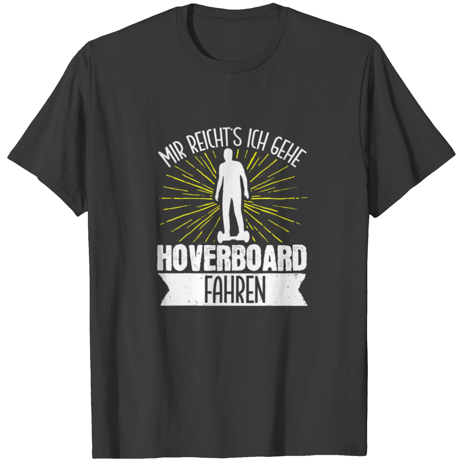 One Wheel Hoverboard Retro Electric Skateboard T-shirt