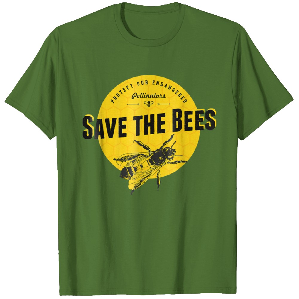 Save The Bees Save Our Endangered Pollinators T-shirt
