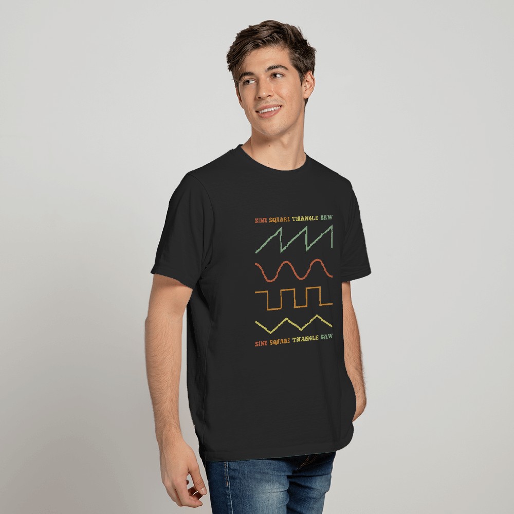 Synthesizer Waveform Synth Sine Square T-shirt