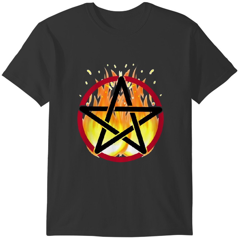 Pentagramme Satanisme Horreur Symboles Satan T-shirt