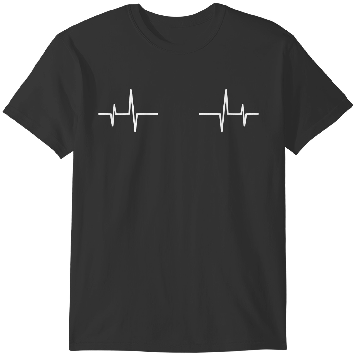 Coeur Pulse Ligne Cardiaque Palpitations ECG Cardiaque T-shirt