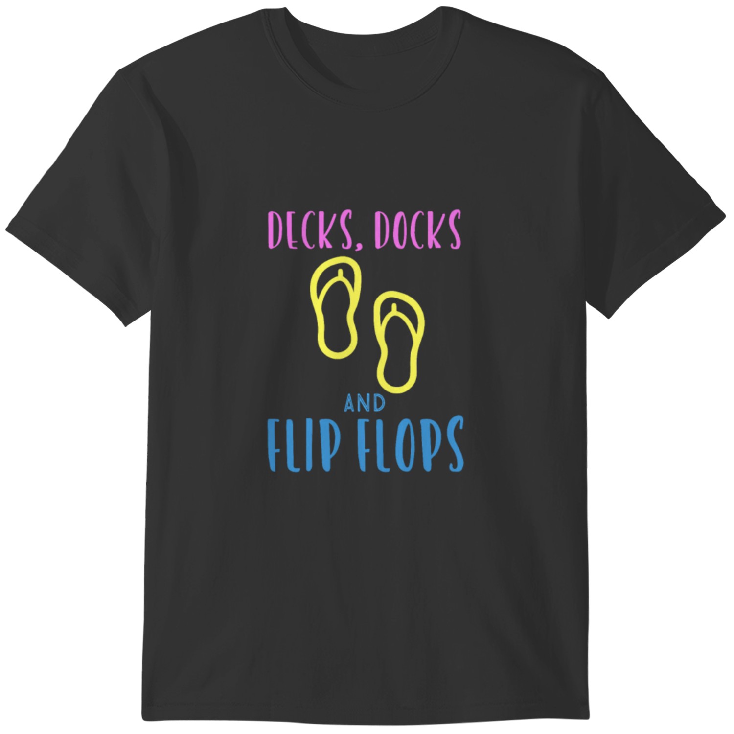 Quais De Ponts Et Conception D’été De Tongs T-shirt