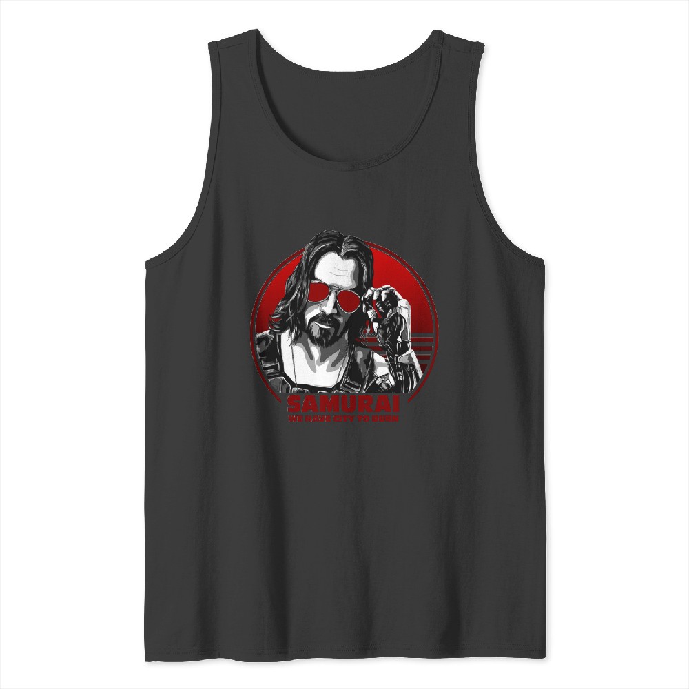 Cyberpunk - Johnny Silverhand - Samurai - Cyberpunk 2077 - Tank Tops