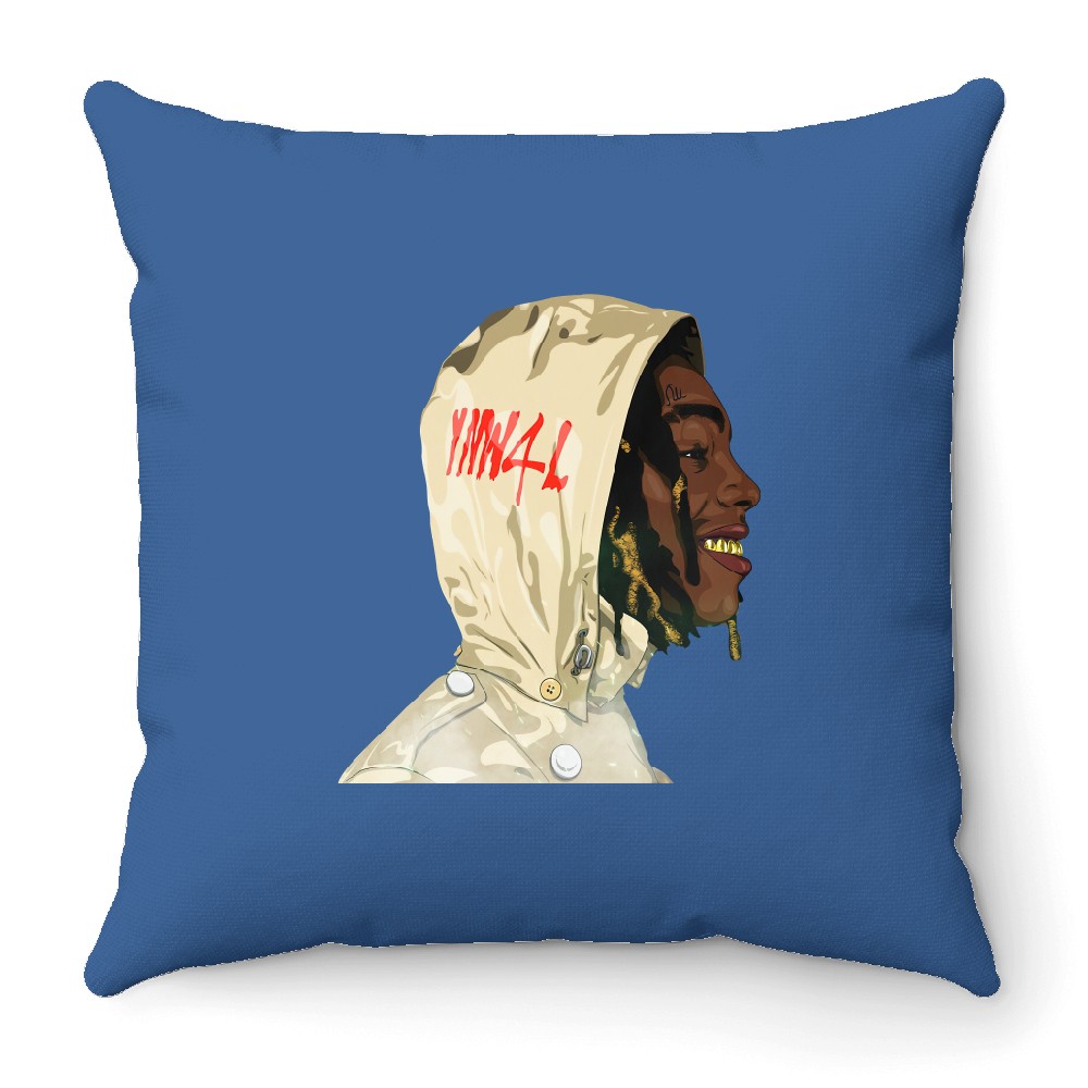 YNW Melly Fan Art Throw Pillows