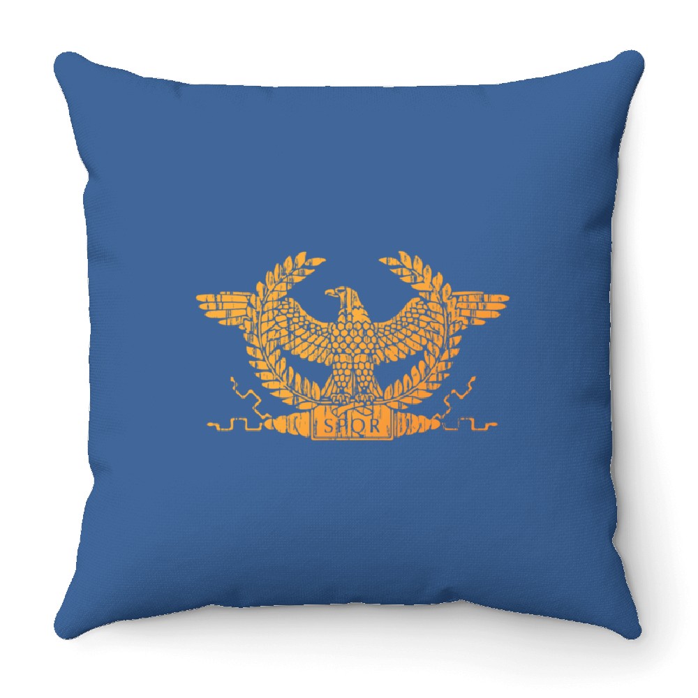 Roman Empire Flag Standard Throw Pillows