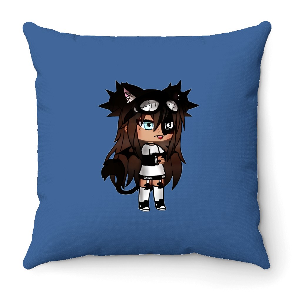 Gacha Life Design - Gacha Life Series-GLMM Active Throw Pillows