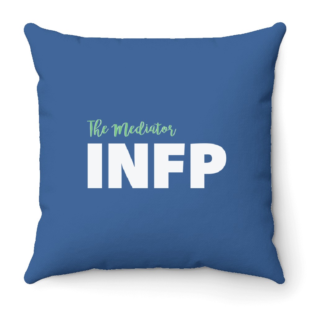 Myers Briggs INFP The Mediator - Personality Test - Throw Pillows