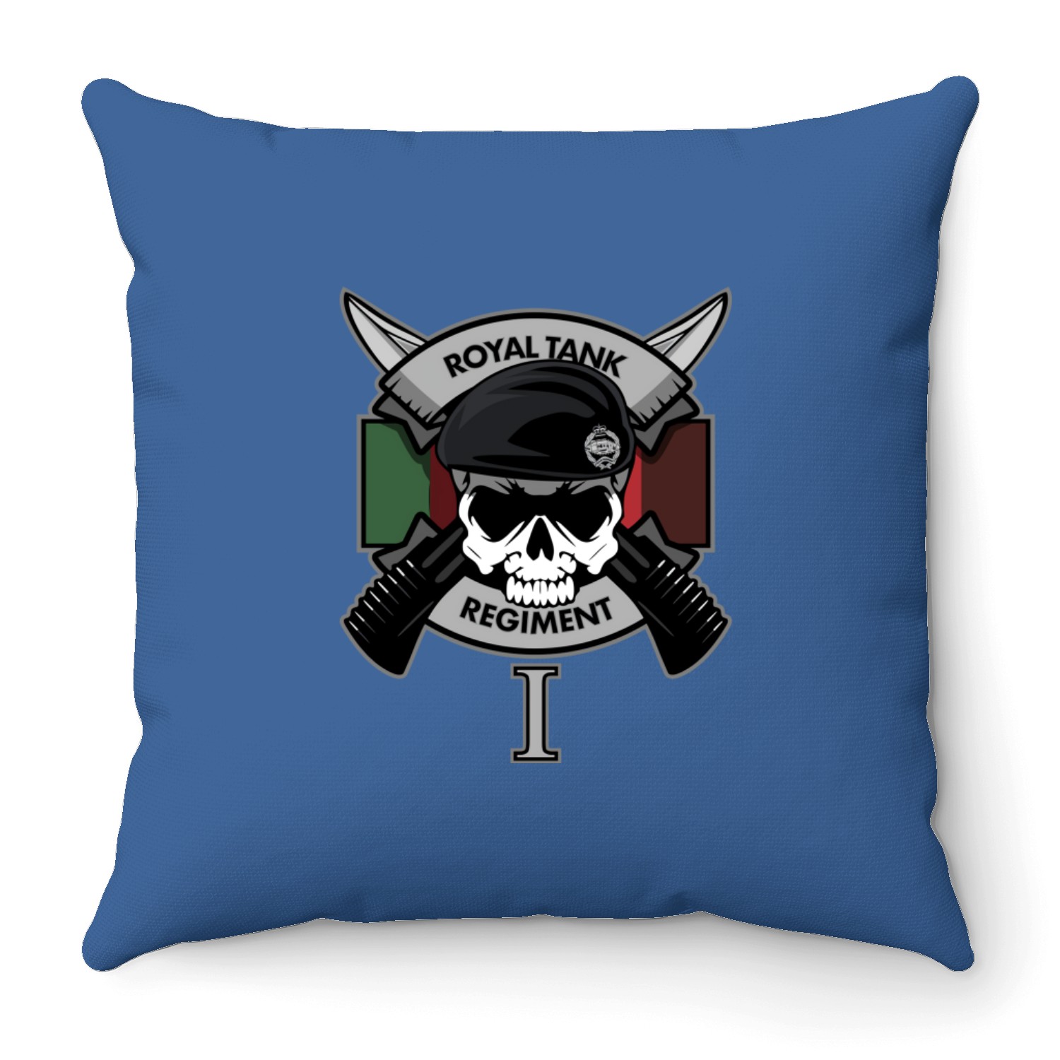 1st Royal Tank Regiment - 1 Royal Tank Regiment - Throw Pillows