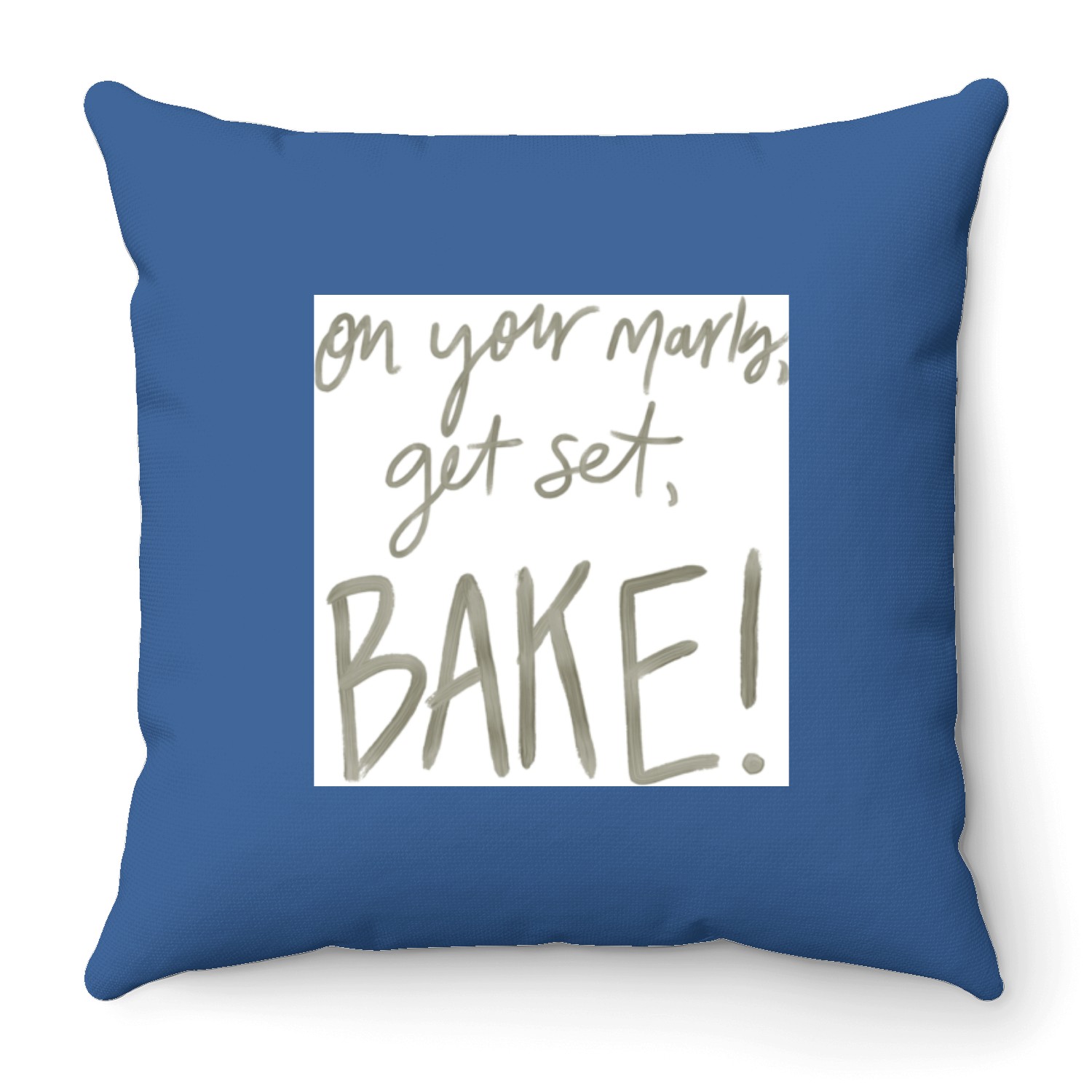 On Your Marks, Get Set, Bake! (GBBO) Throw Pillows