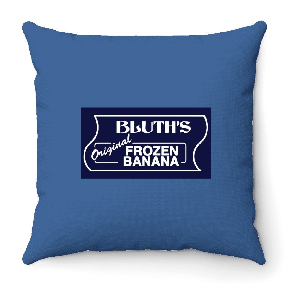 Arrested Development Bluths Frozen Banana White Throw Pillows