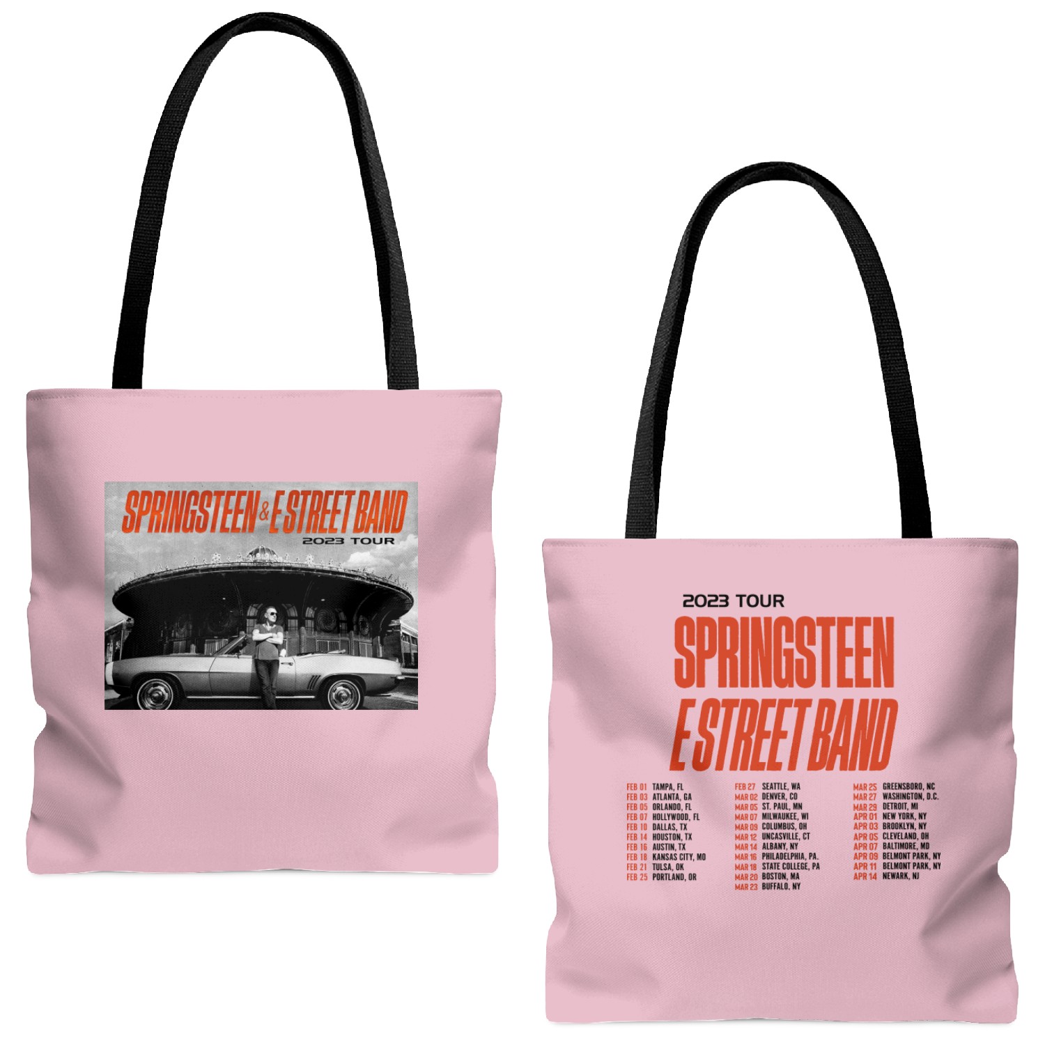 Bruce Springsteen And The E Street Band Tour 2023 Tote Bags (AOP), Rock ...